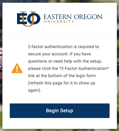 my.EOU Portal Multifactor Authentication (MFA / 2FA)