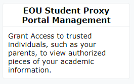 EOU Student Proxy Portal Management