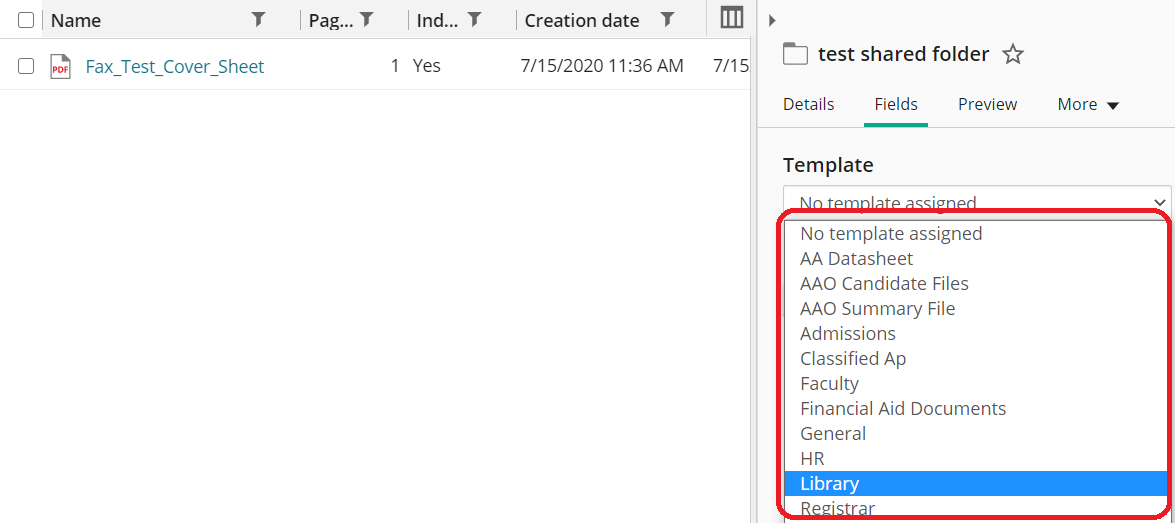 How to Add Templates and Fields to a Document in Laserfiche