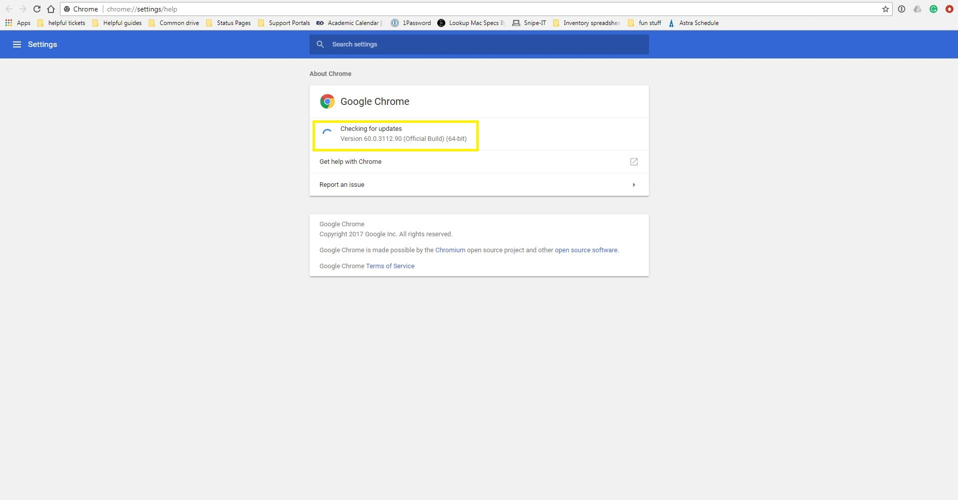 How to update Google Chrome