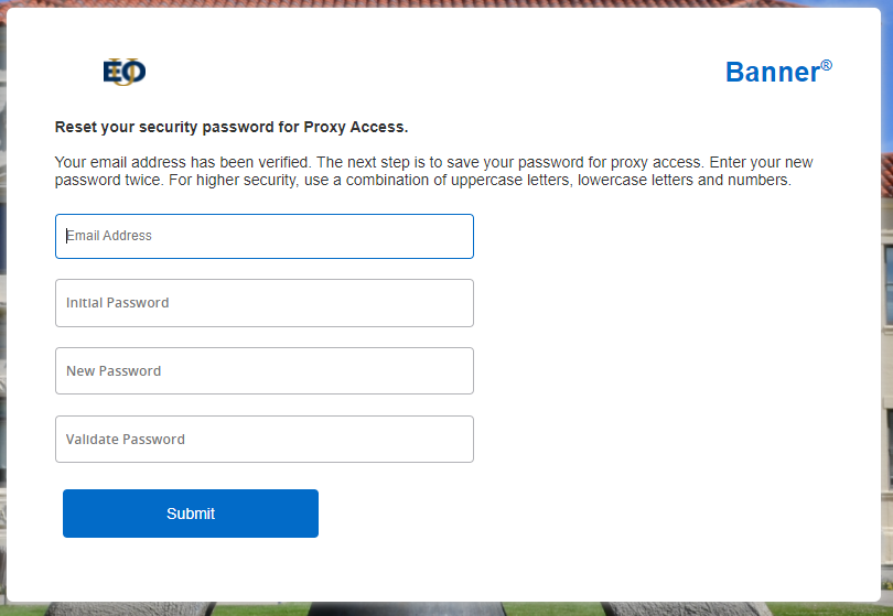 EOU Student Proxy Portal - Proxy Access