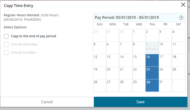 Entering Hours on your Timesheet