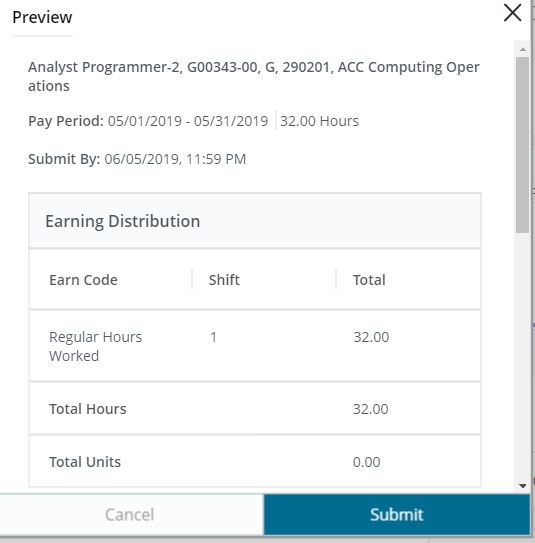 Entering Hours on your Timesheet
