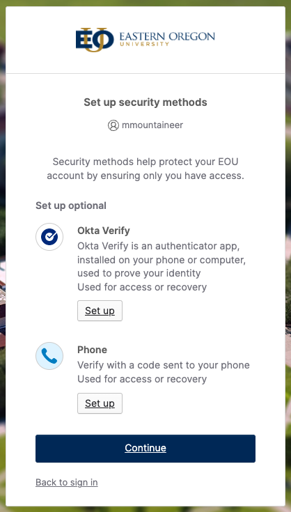 my.EOU Portal MFA - YubiKey